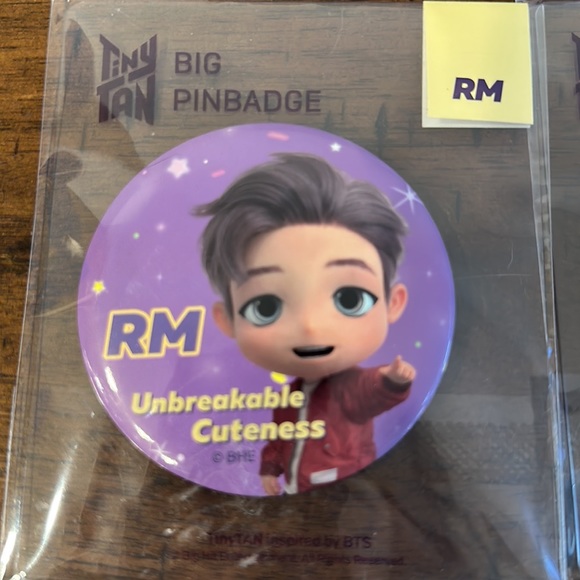 Bts | Other | Bts Tinytan Big Pin Badges Official Merchandise Original ...